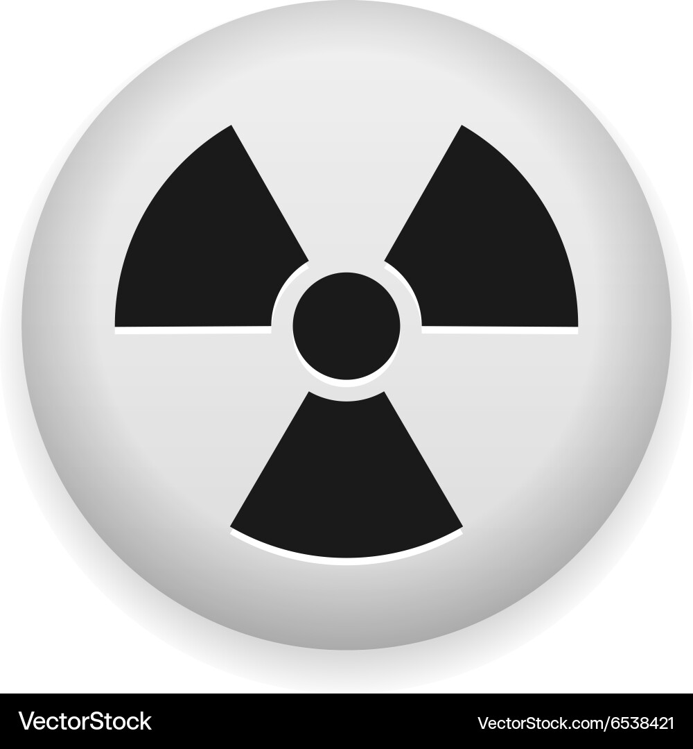 Nuclear hazard symbol Royalty Free Vector Image