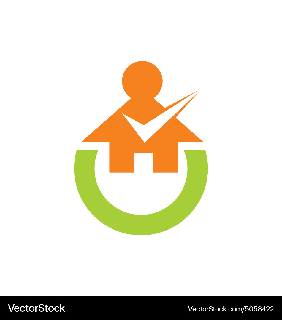 Home education survey logo Royalty Free Vector Image