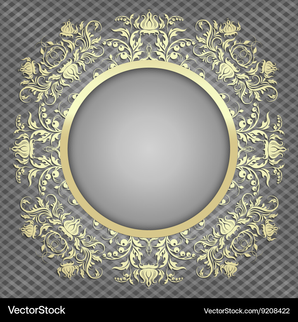 Luxury background for design with gold pattern Vector Image
