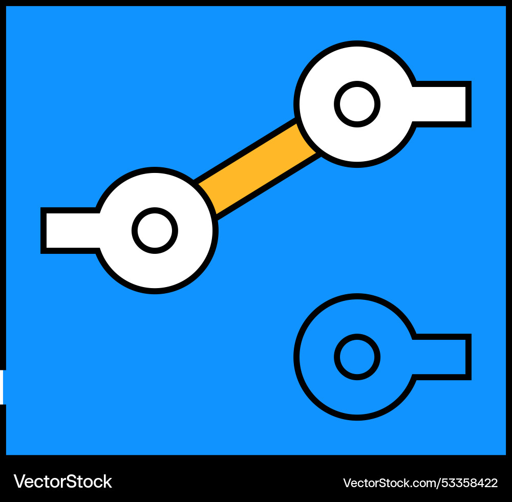 Single pole double throw electric switch icon Vector Image