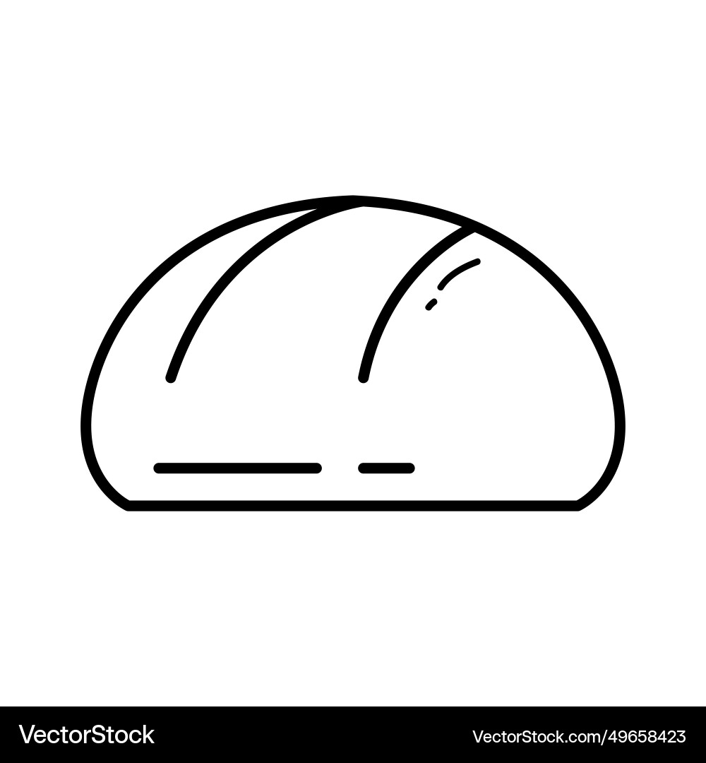 Bread line icon logo image Royalty Free Vector Image