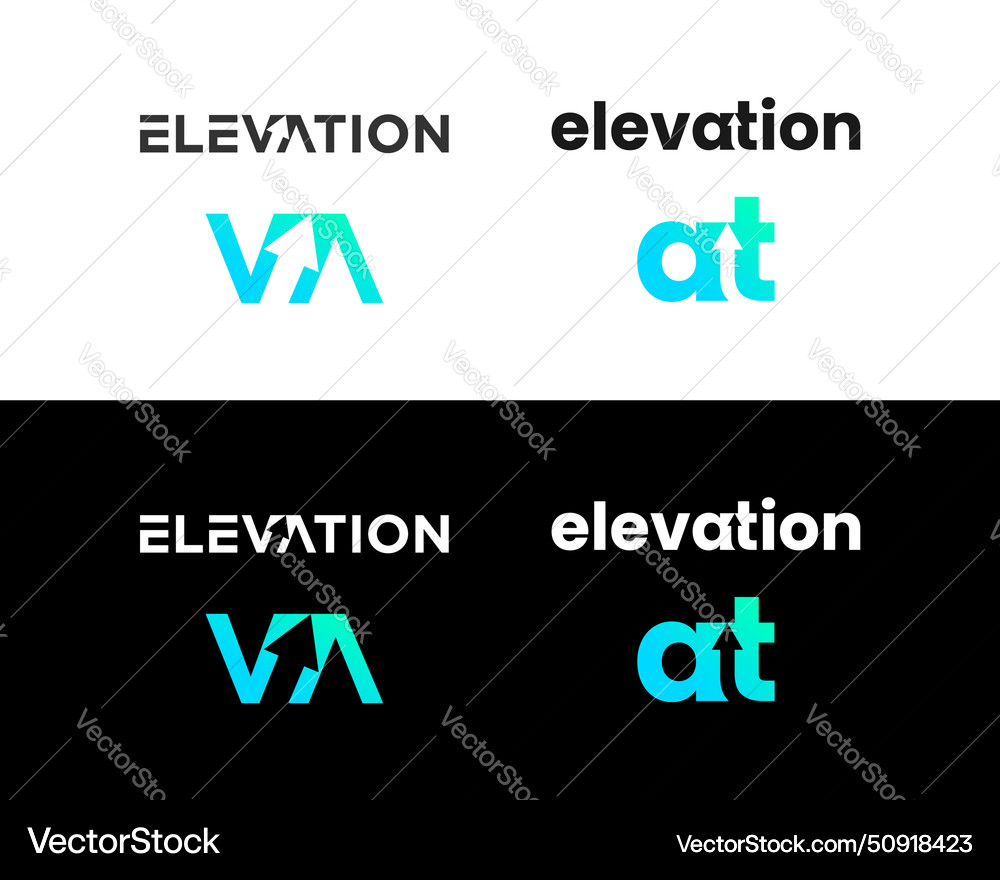 Elevation logo Royalty Free Vector Image - VectorStock