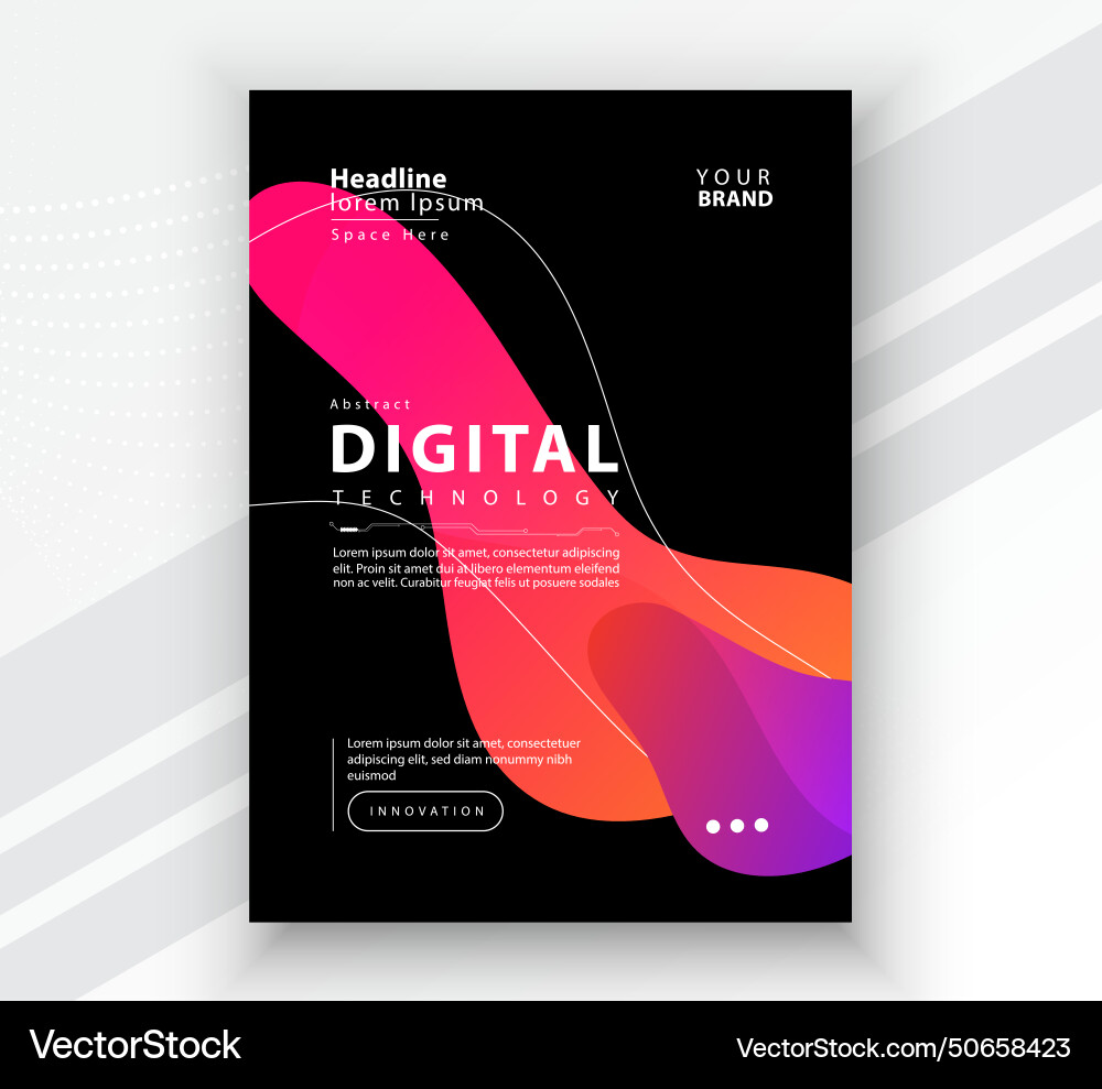 Poster brochure cover banner presentation layout Vector Image