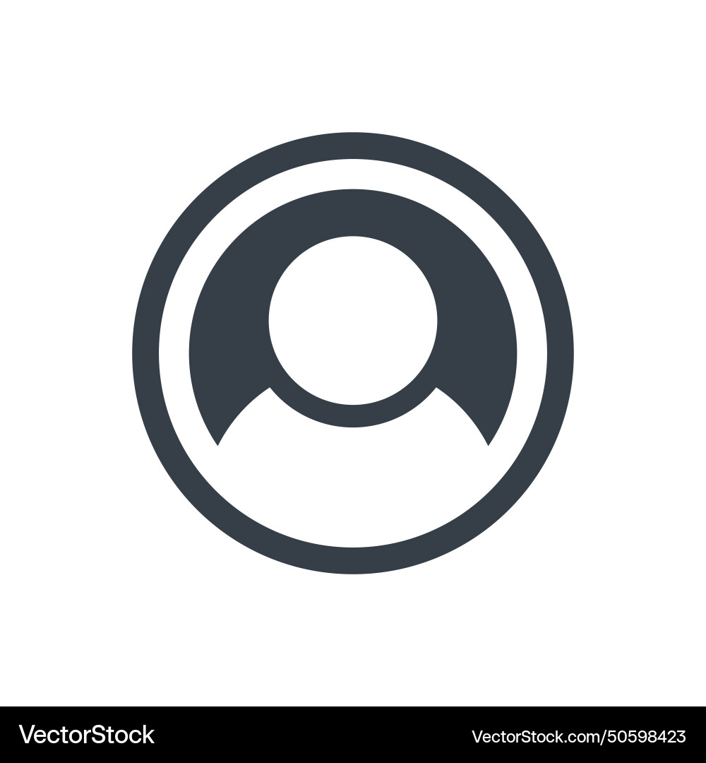 Profile icon modern online line Royalty Free Vector Image
