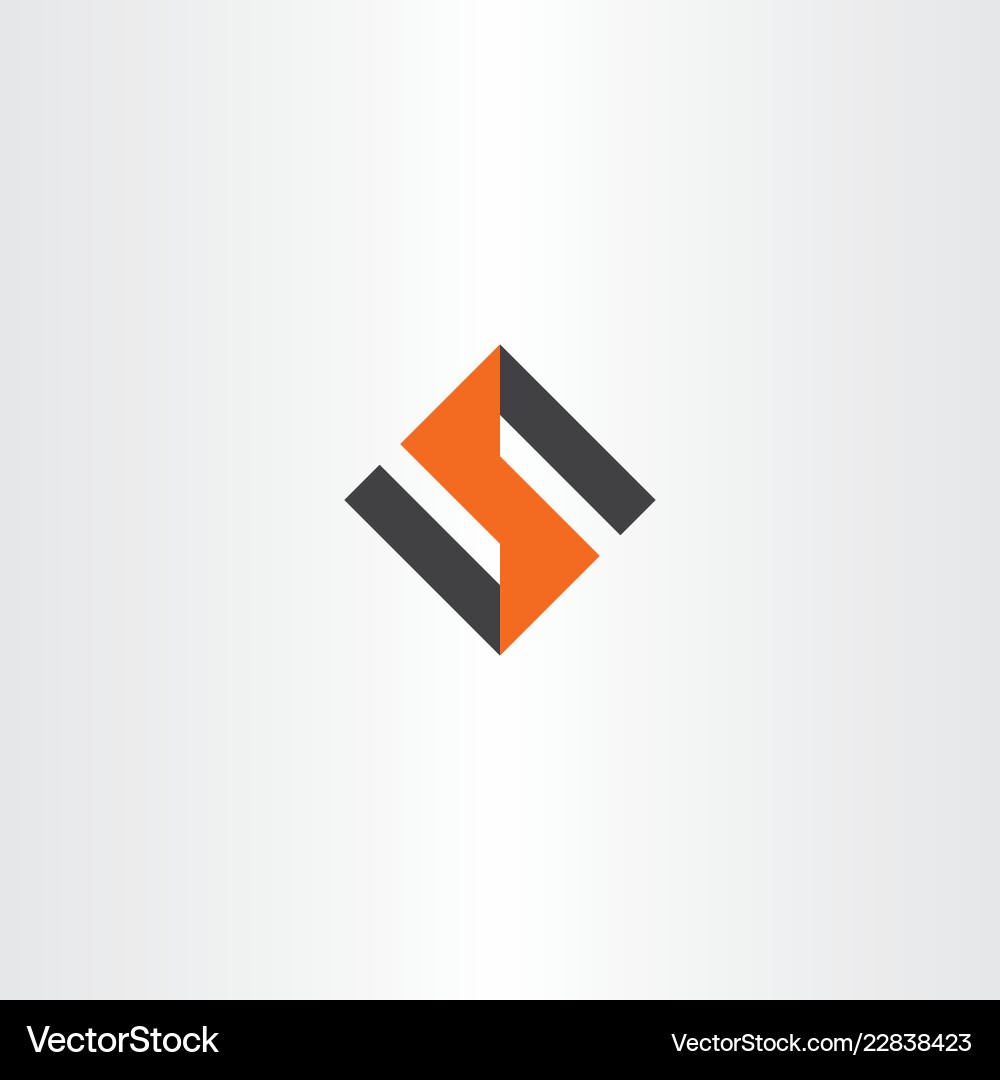 S or 5 five letter number logo icon element Vector Image