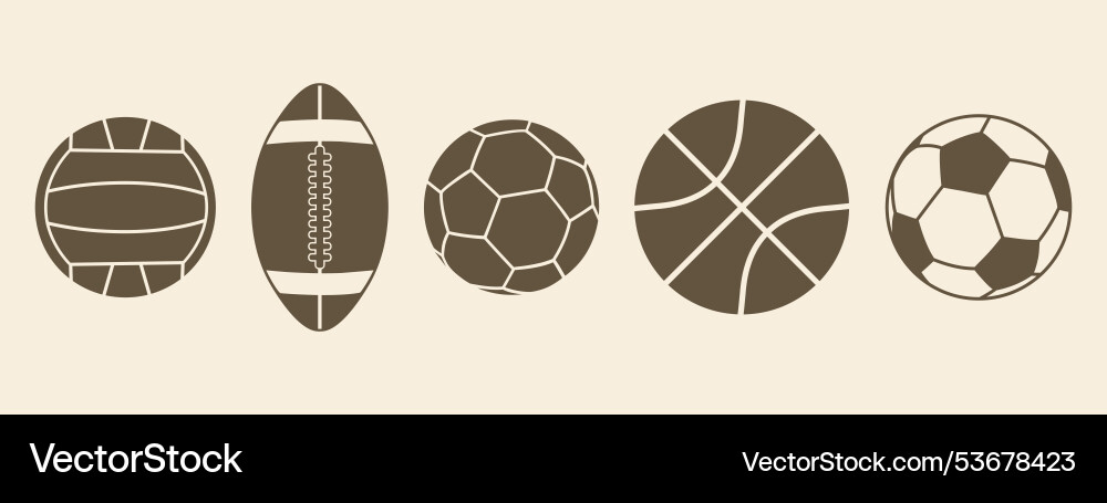 Sports ball Royalty Free Vector Image - VectorStock