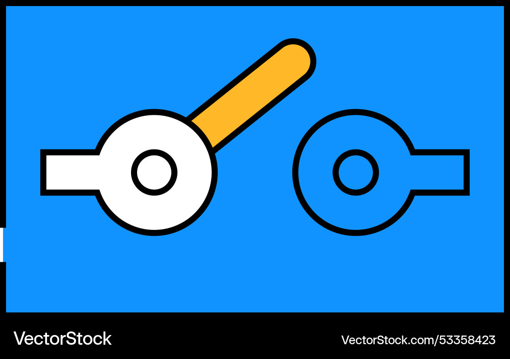 Spst electrical mechanism icon color Royalty Free Vector