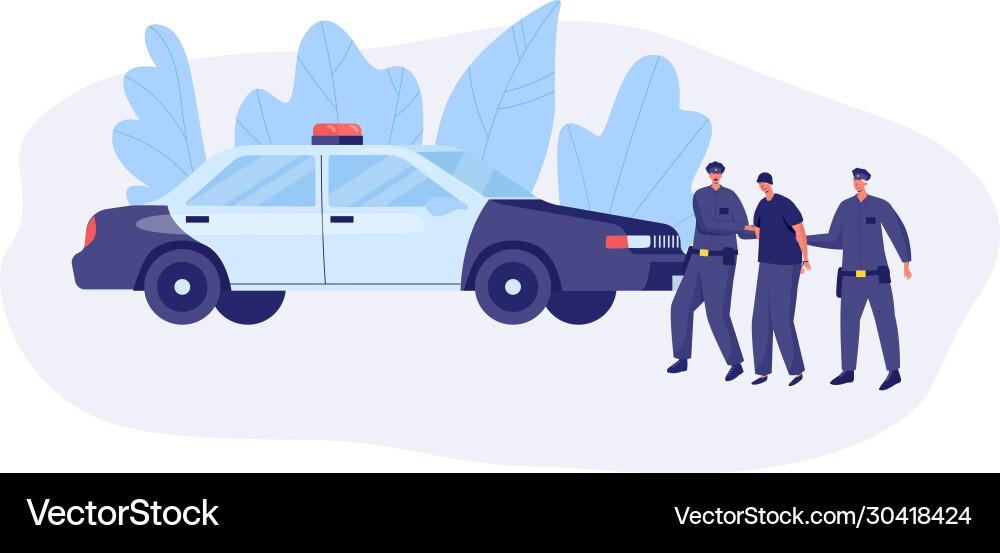 Emergency service police rescue Royalty Free Vector Image