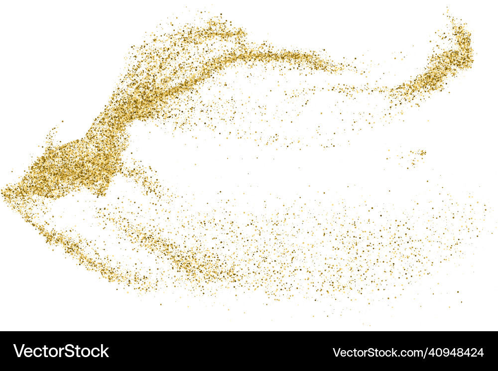 Gold glitter texture Royalty Free Vector Image