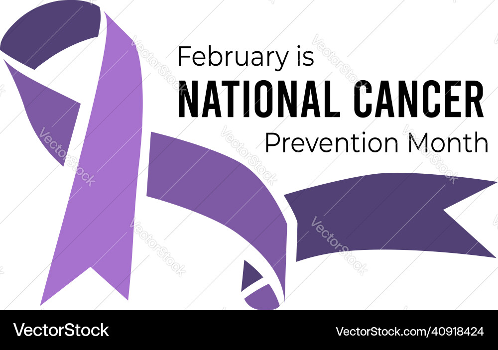 National cancer prevention month Royalty Free Vector Image