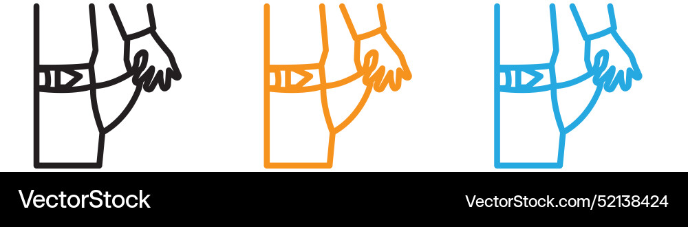 Poor person empty pockets logo set collection Vector Image