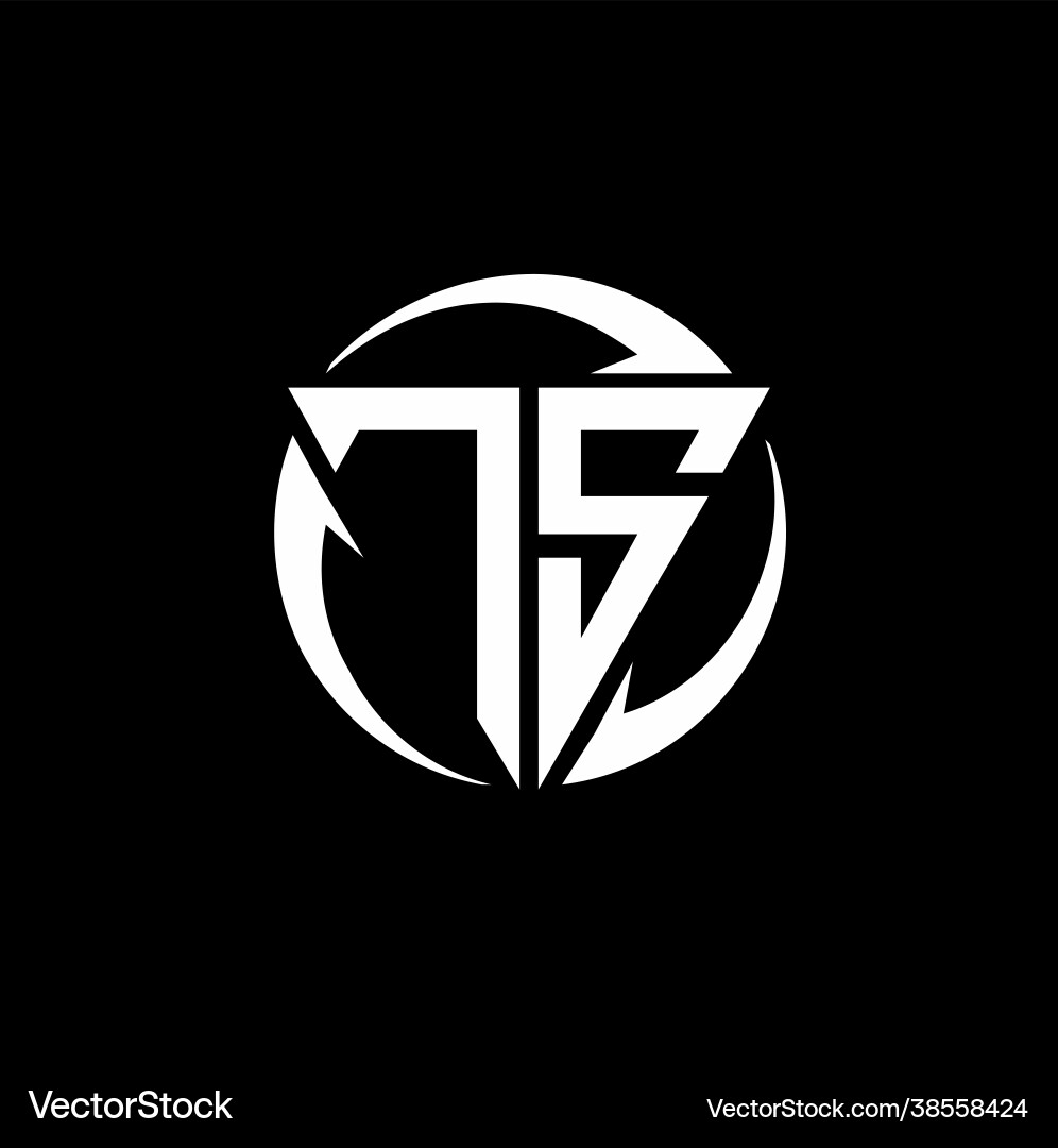 TS Monogram Logo Template Royalty Free Vector Image