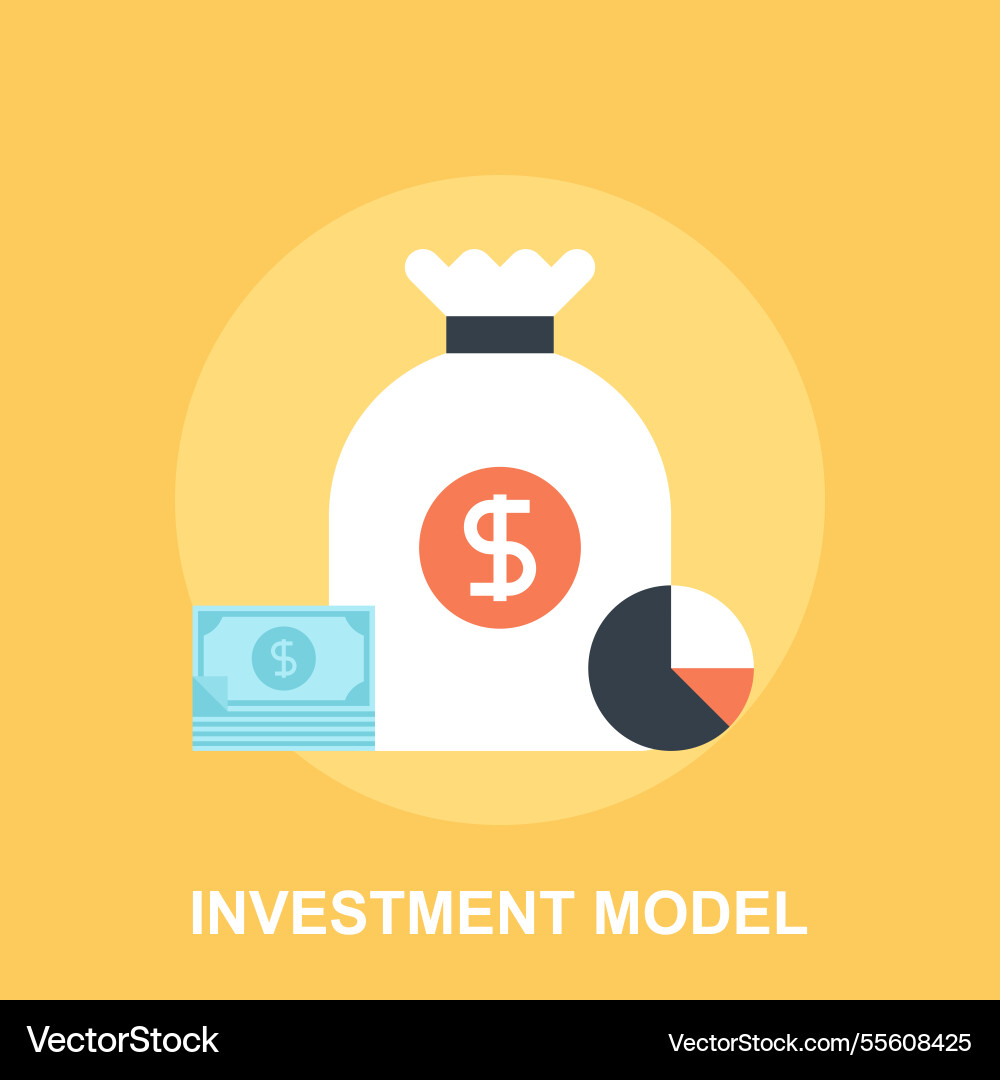 Investment model concept Royalty Free Vector Image