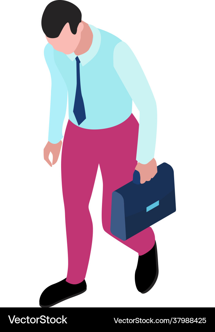 Sad job candidate icon Royalty Free Vector Image