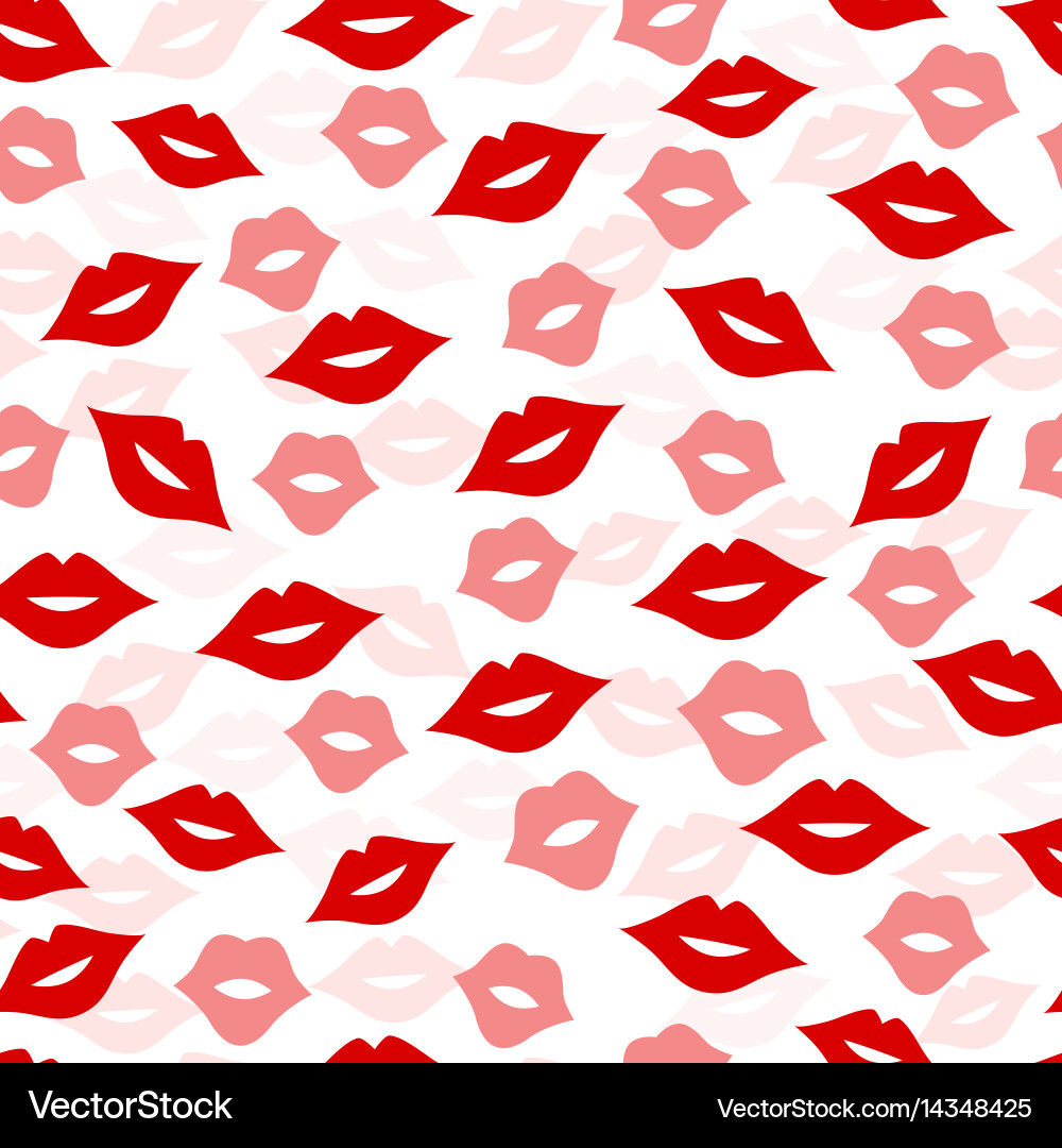 Seamless lips background Royalty Free Vector Image