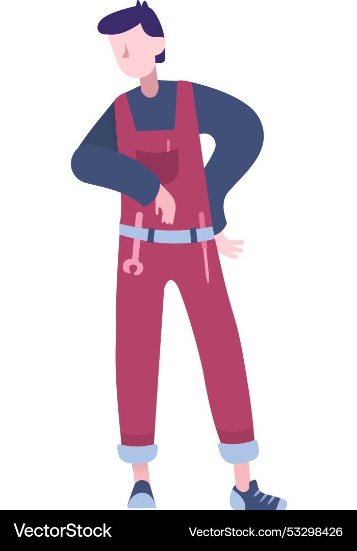 Man technician maintenance male worker icon Vector Image