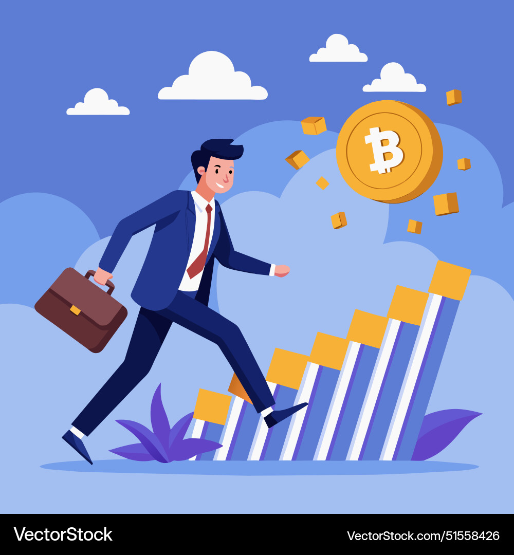 Stop loss or cut from bitcoin Royalty Free Vector Image