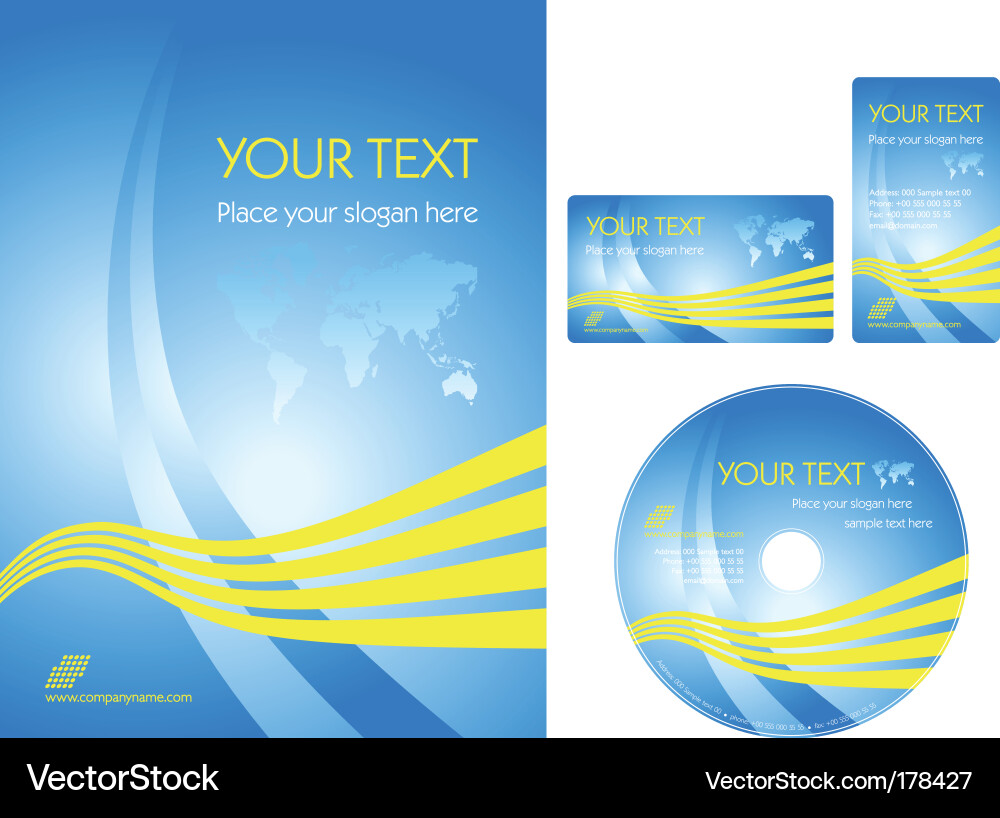 Business template Royalty Free Vector Image - VectorStock