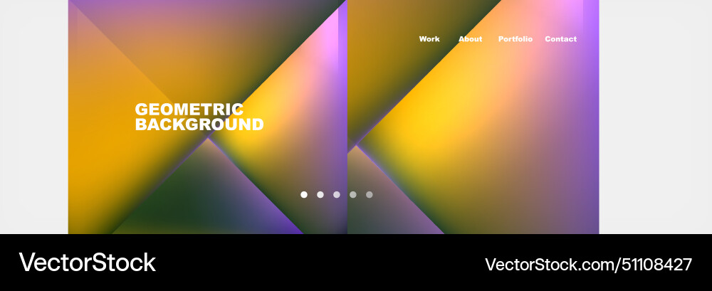 Geometric background with gradient of yellow Vector Image