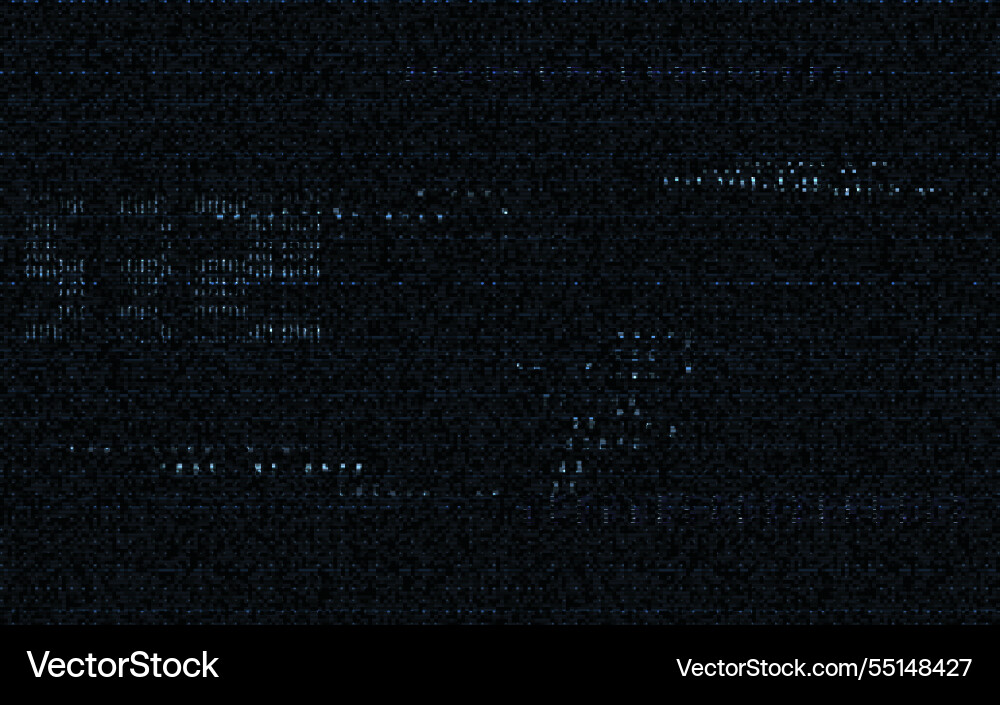 Glitch tech background futuristic poster template Vector Image