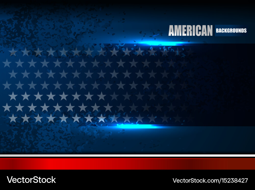 Grunge American Flag Background Royalty Free Vector Image
