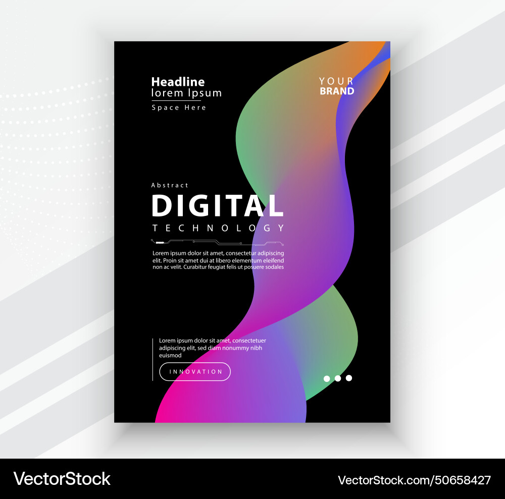 Poster brochure cover banner presentation layout Vector Image