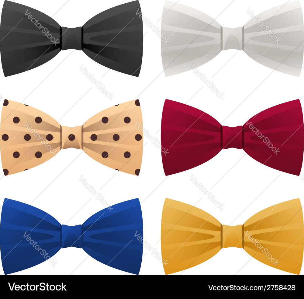 Bow tie Royalty Free Vector Image - VectorStock