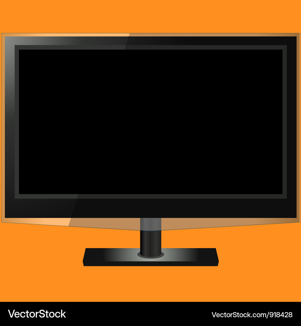 Lcd tv Royalty Free Vector Image - VectorStock