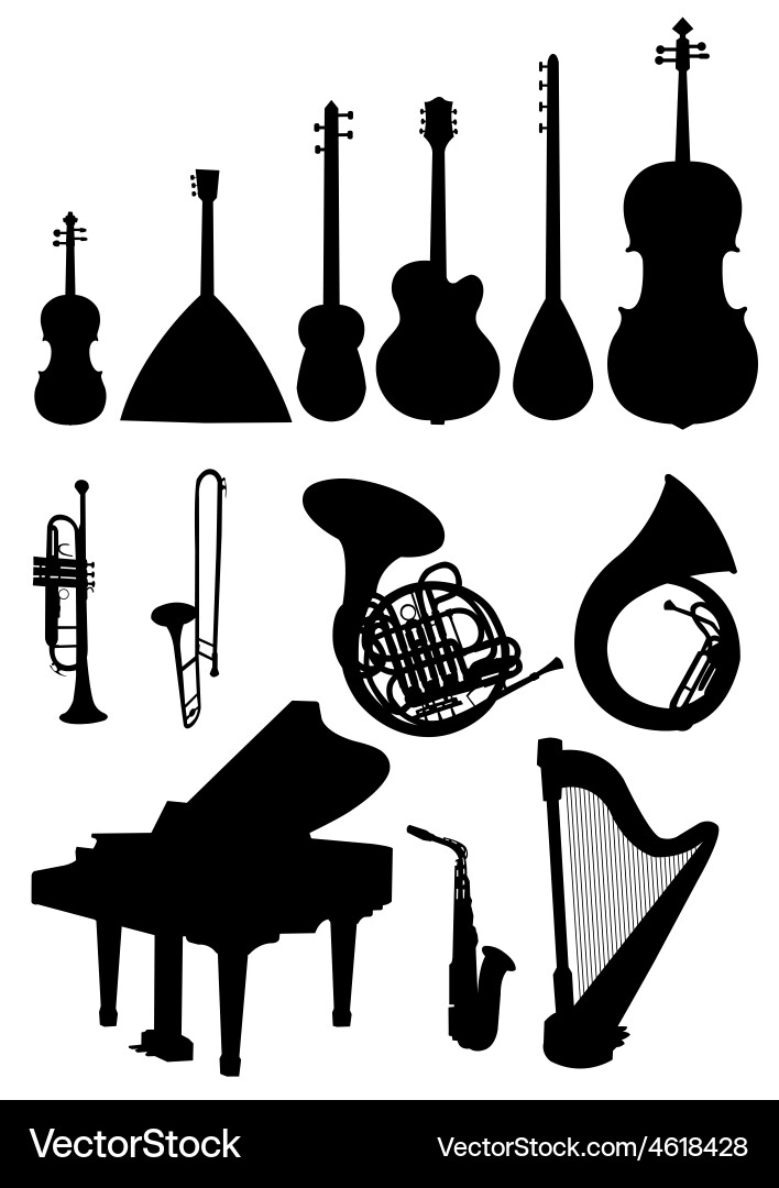Guitar Saz Piano Vector Images (28)
