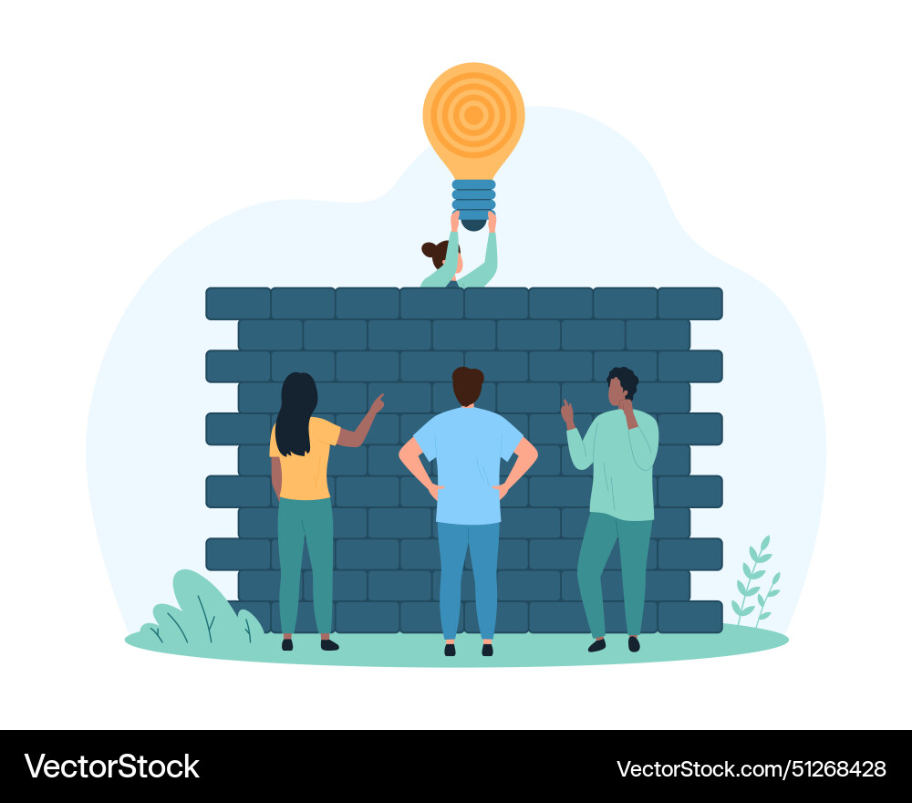 Obstacles to project success crisis Royalty Free Vector