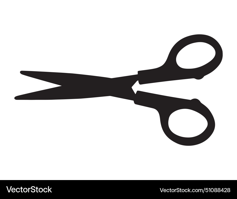 Scissor silhouette art Royalty Free Vector Image