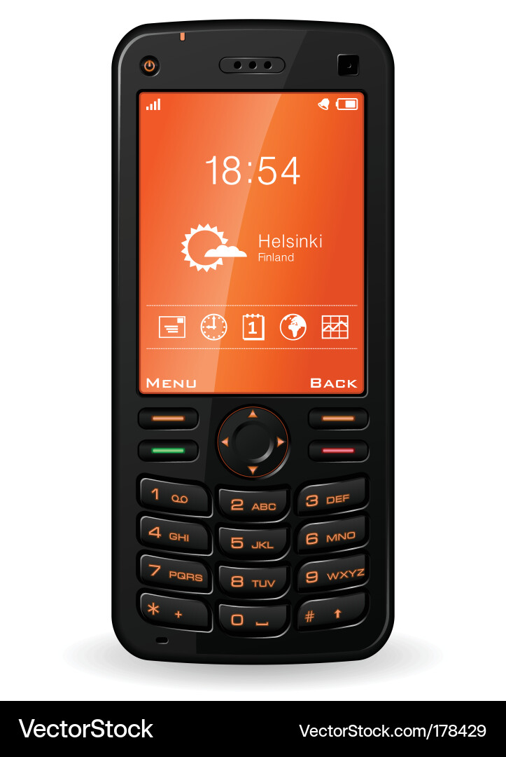 Mobile phone Royalty Free Vector Image - VectorStock