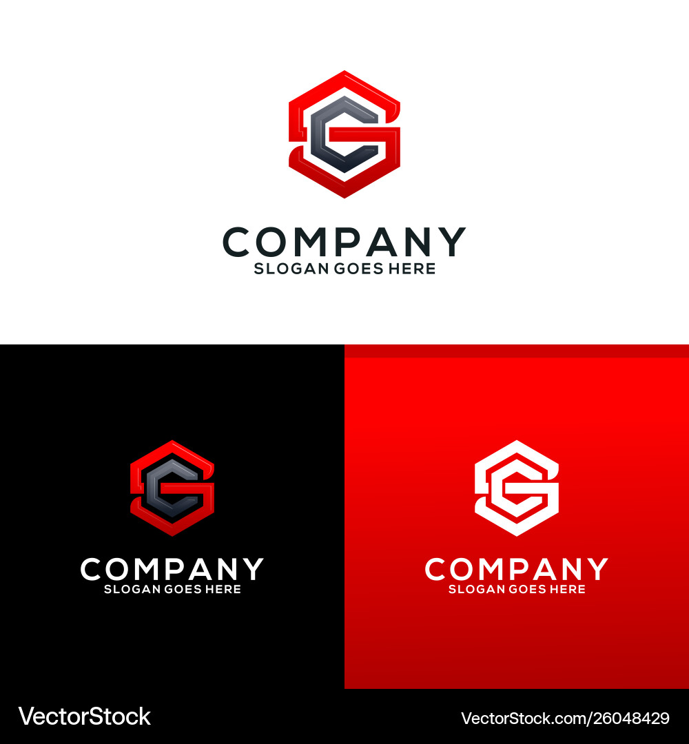 Monogram letter cs logo Royalty Free Vector Image