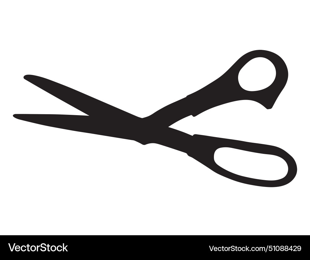 Scissor silhouette art Royalty Free Vector Image