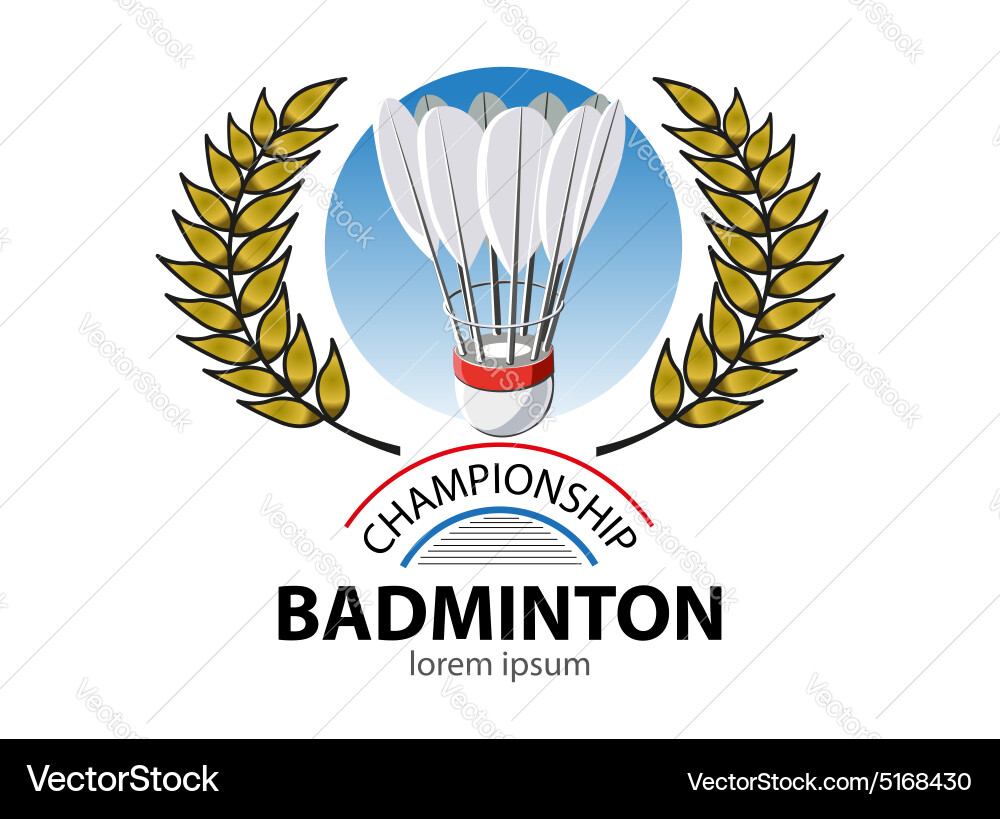 Badminton championship Royalty Free Vector Image
