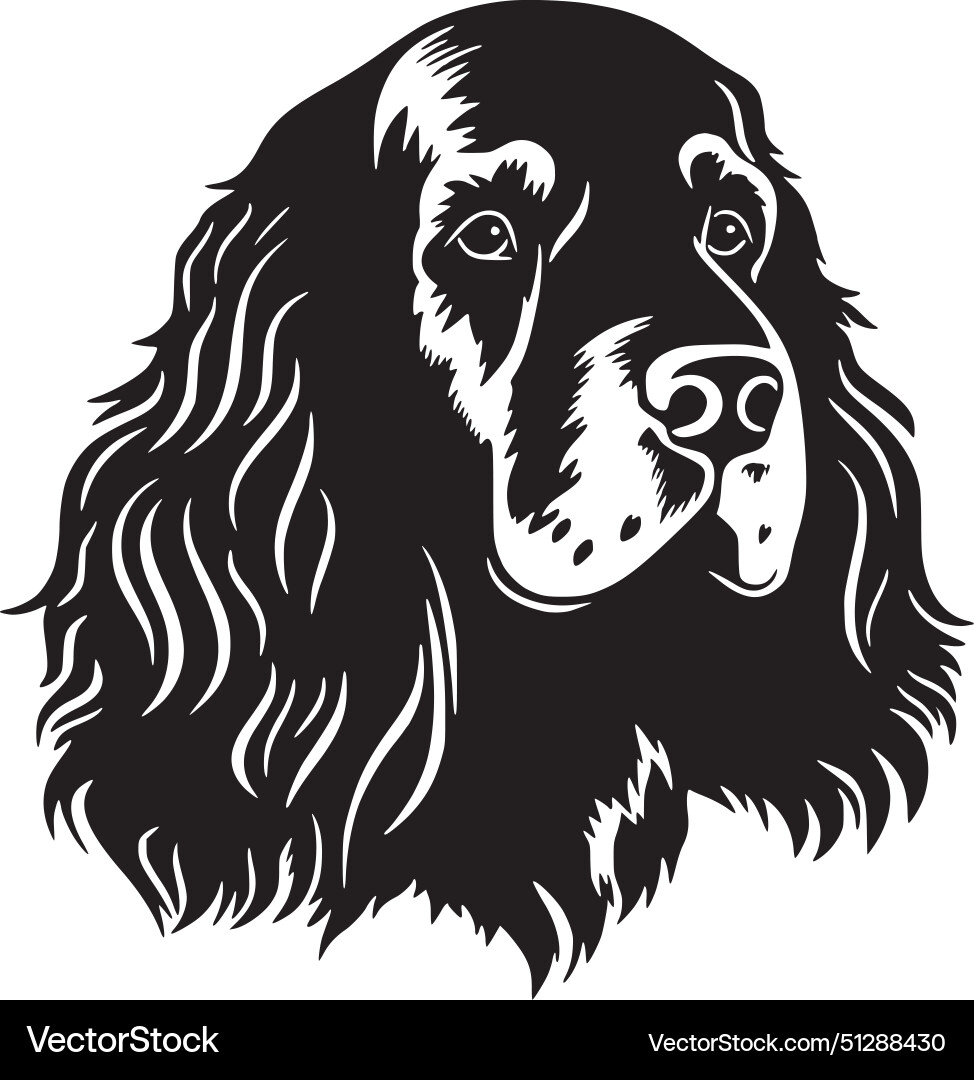 Cocker spaniel - minimalist and simple silhouette Vector Image