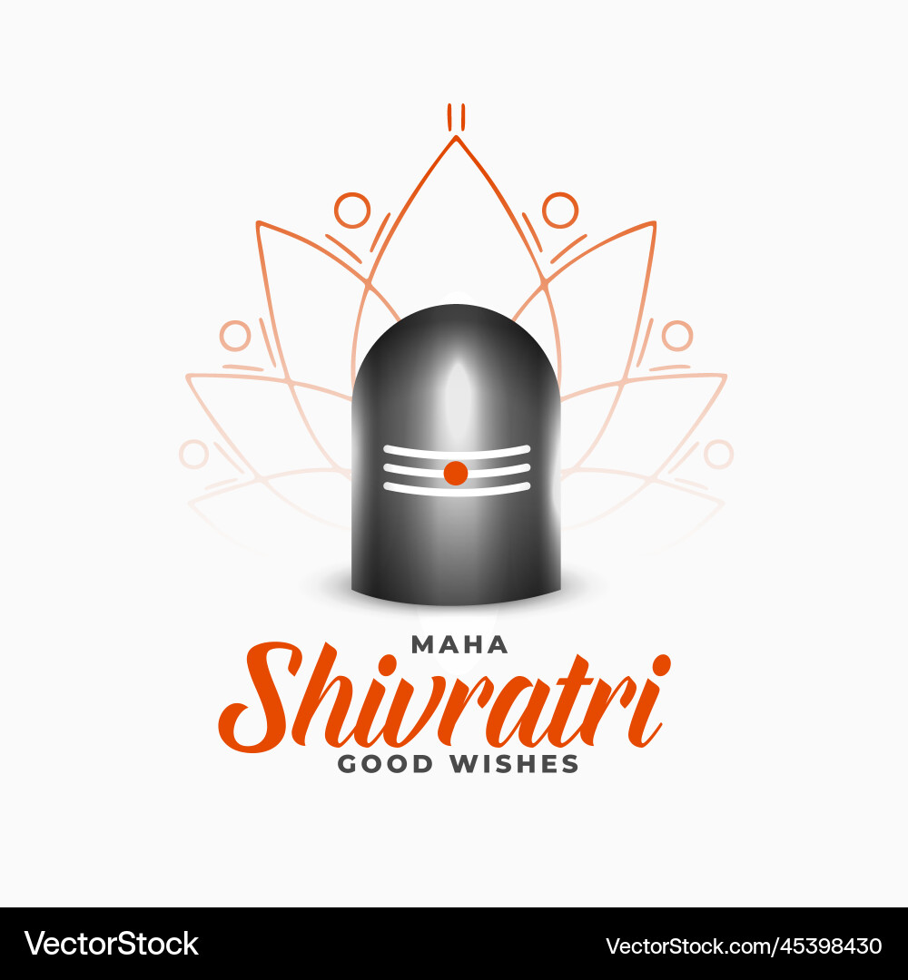 Maha shivratri devotional background with shiv Vector Image