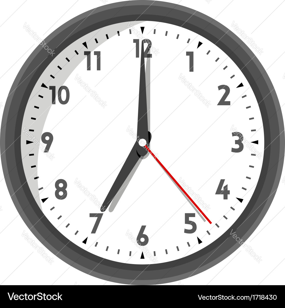 Modern Clock Icon Royalty Free Vector Image - VectorStock