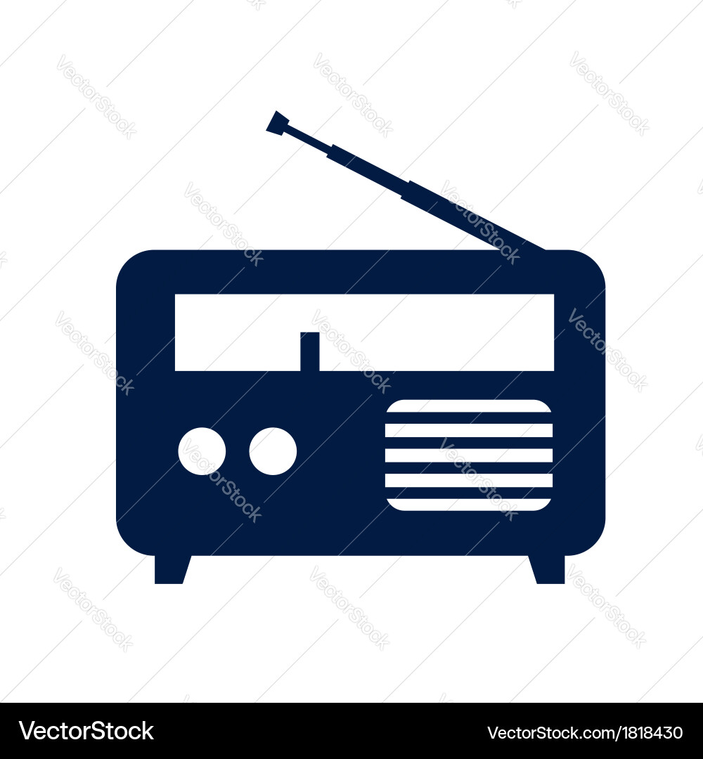 Radio icon Royalty Free Vector Image - VectorStock