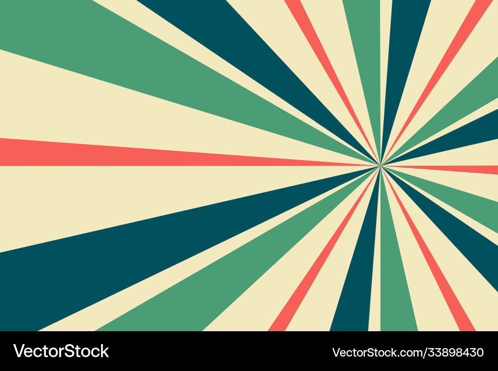 Retro Sunburst Rays Background Royalty Free Vector Image