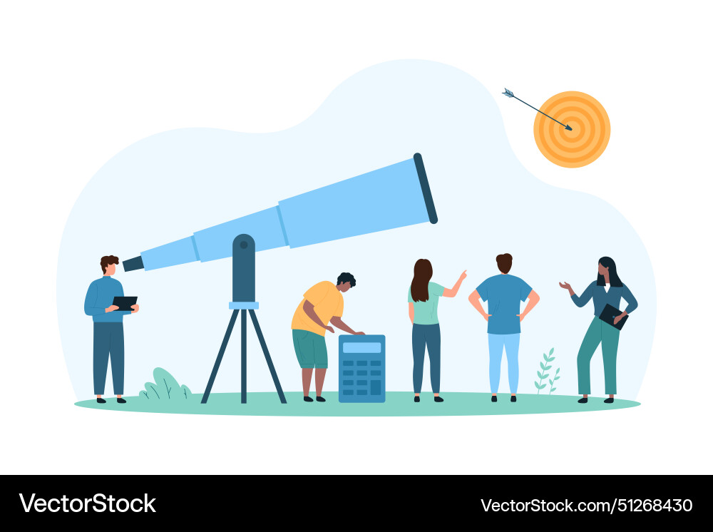 Vision for future business growth search Vector Image