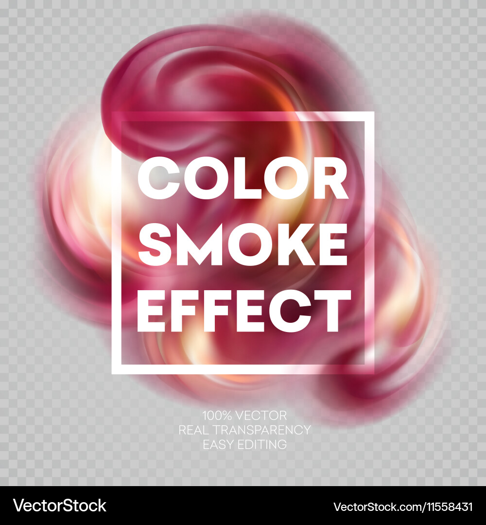 Colorful smoke on isolated background Royalty Free Vector