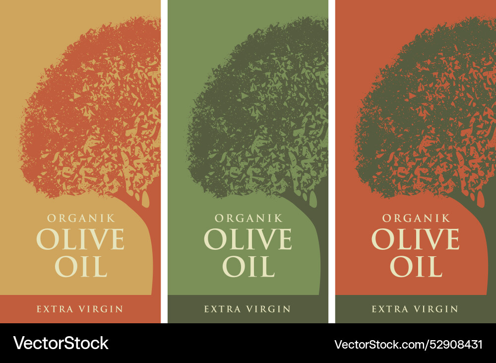 Labels for olives or olive oil Royalty Free Vector Image