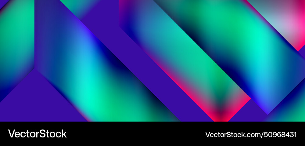 Neon colorful geometric shapes Royalty Free Vector Image