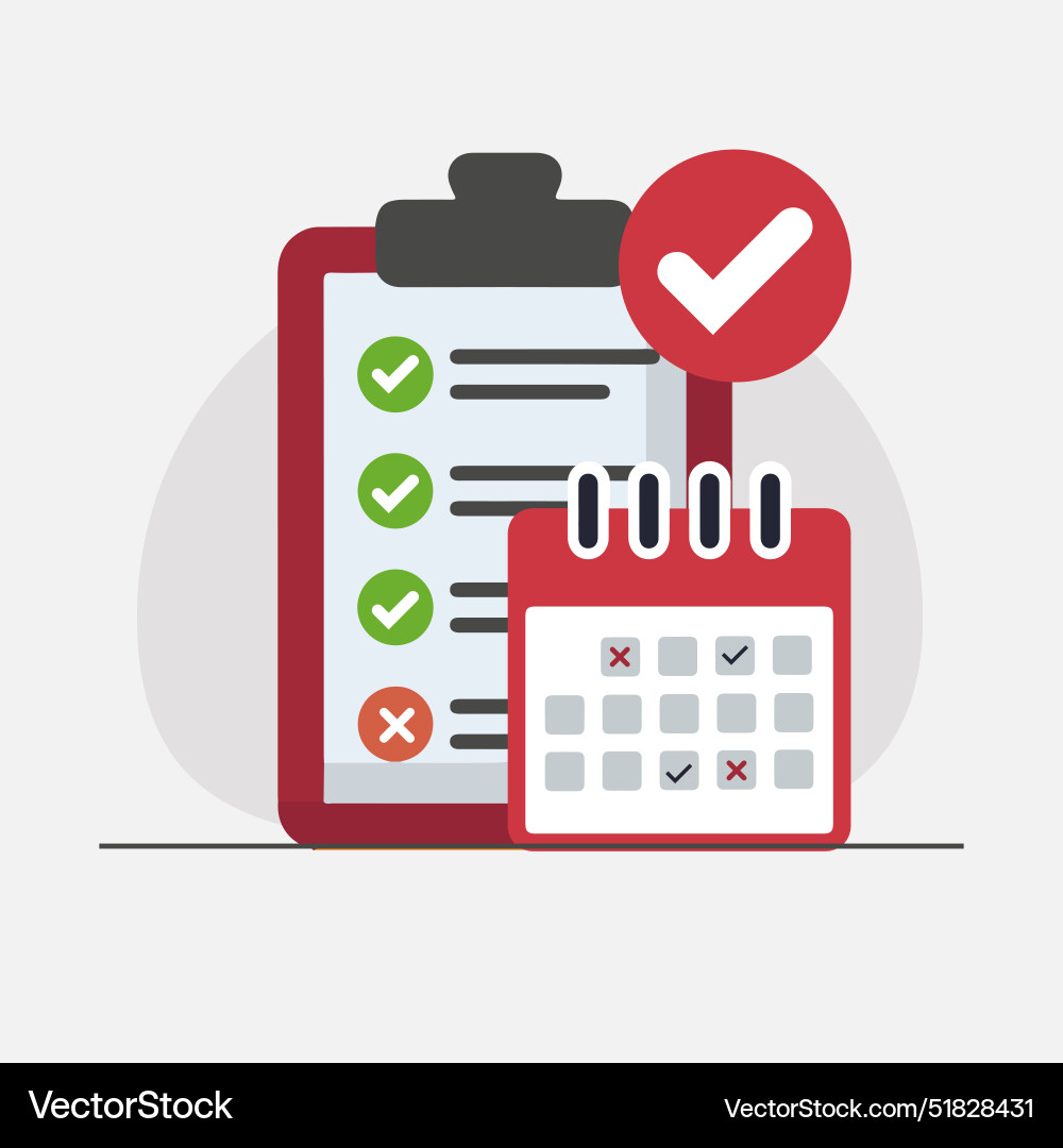 Schedule management icon Royalty Free Vector Image