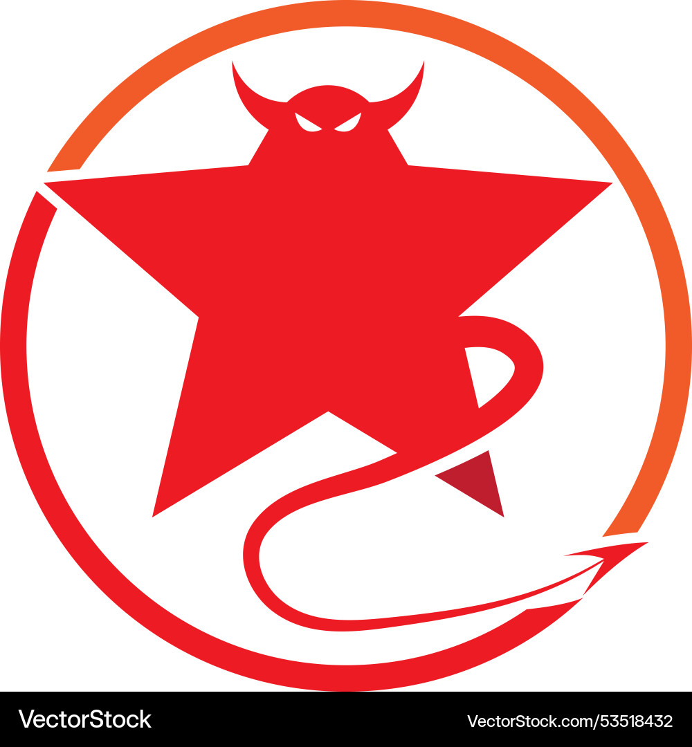 Devil logo Royalty Free Vector Image - VectorStock