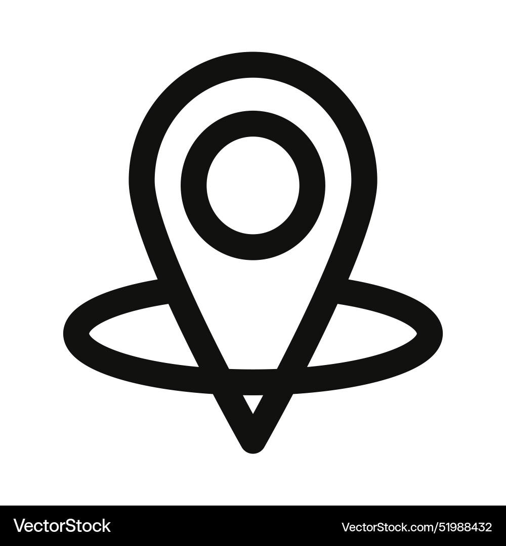 Location mark pointer pin locator on map Vector Image