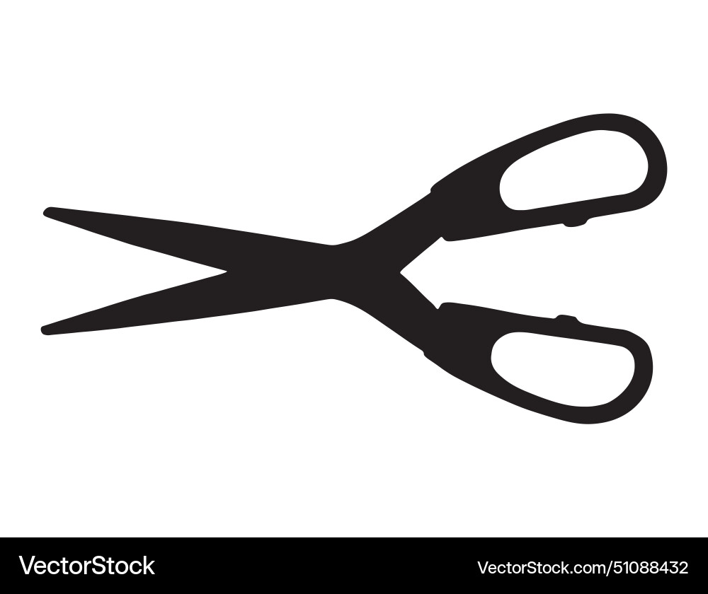 Scissor silhouette art Royalty Free Vector Image