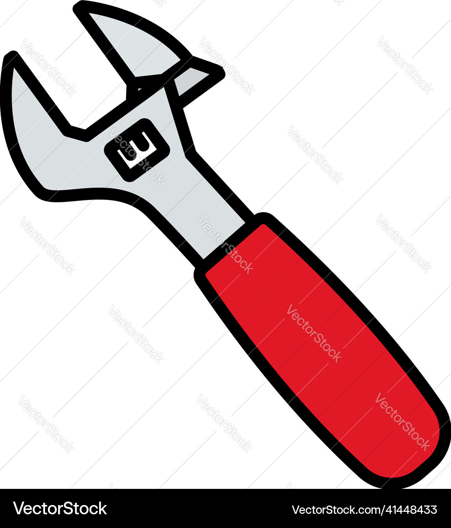 Einstellbare Schlüssel Icon Lizenzfreies Vektorbild