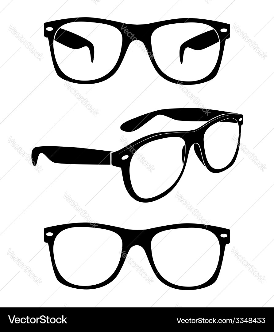 Glasses Collection Royalty Free Vector Image - VectorStock
